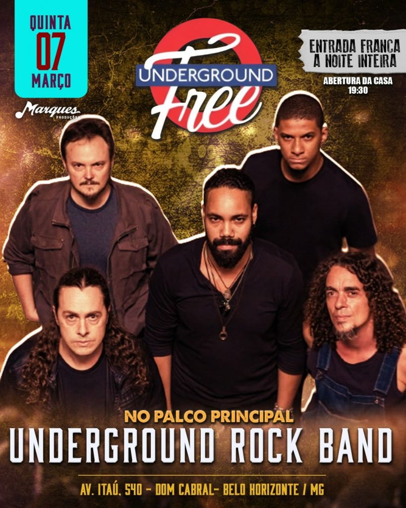 Underground Free com Underground Rock Band – 07/03/2024 (Quinta-Feira ...