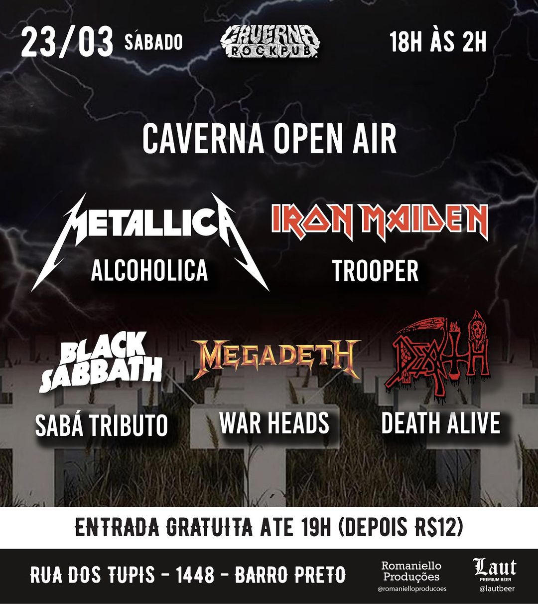 Caverna Open Air – 23/03/2024 (Sábado) – Caverna Pub