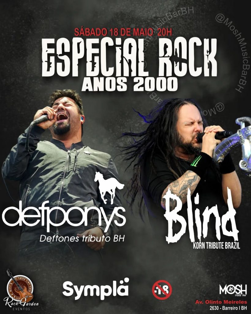 Especial Rock Anos 2000 – Defponys | Blind – 18/05/2024 (Sábado) – Mosh Music Bar