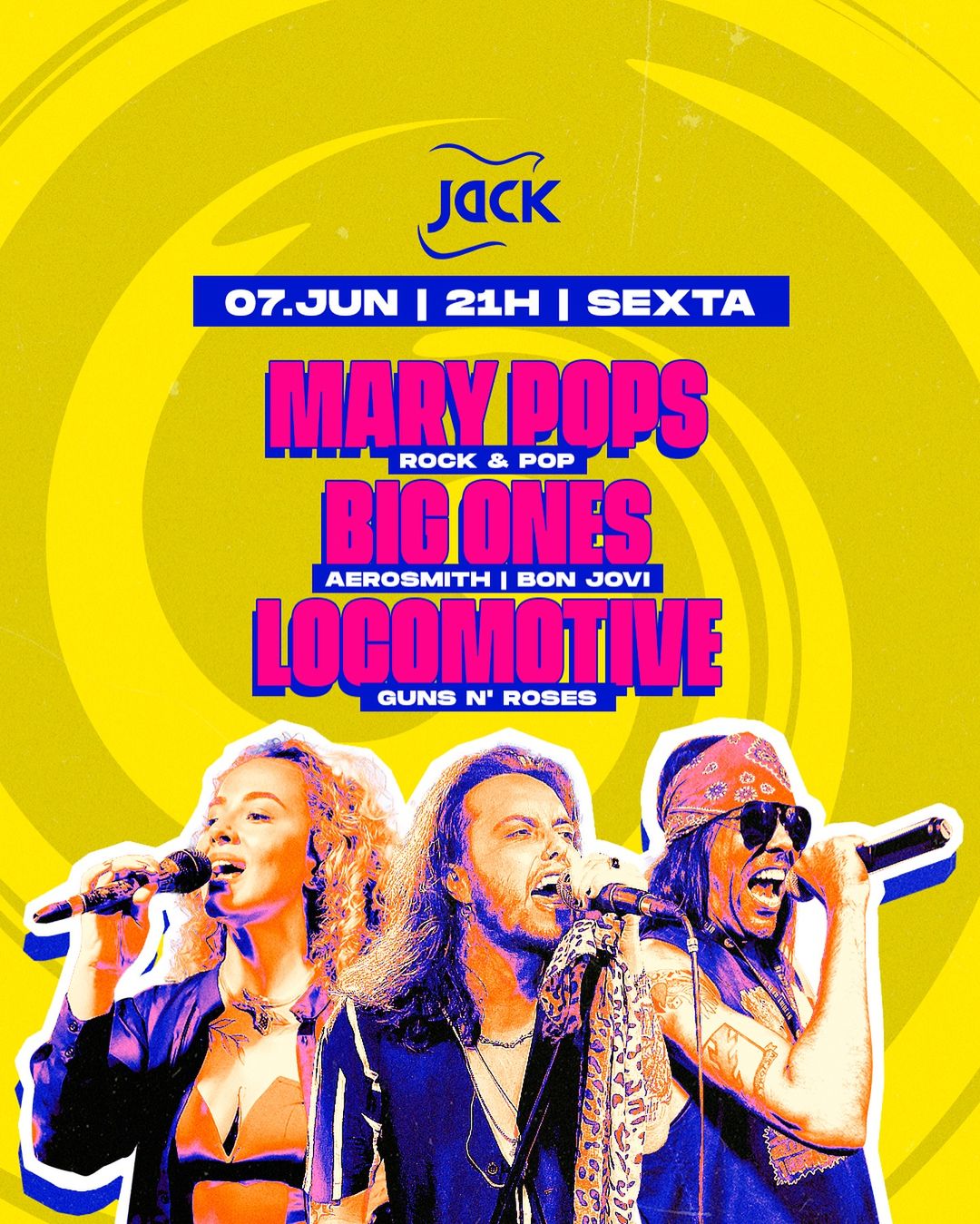 Show de Rock em BH - Mary Pops | Big Ones | Locomotive – 07/06/2024 ...