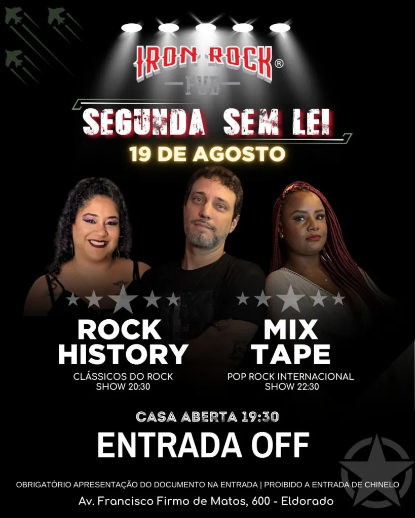 Show de Rock em BH - Rock History | Mix Tape – 19/08/2024 (Segunda ...